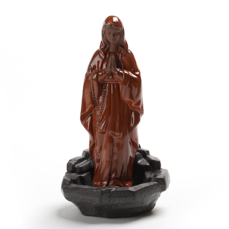 Classic Style Virgin Mary Jesus Incense Burner Desktop Decorations Orn ...