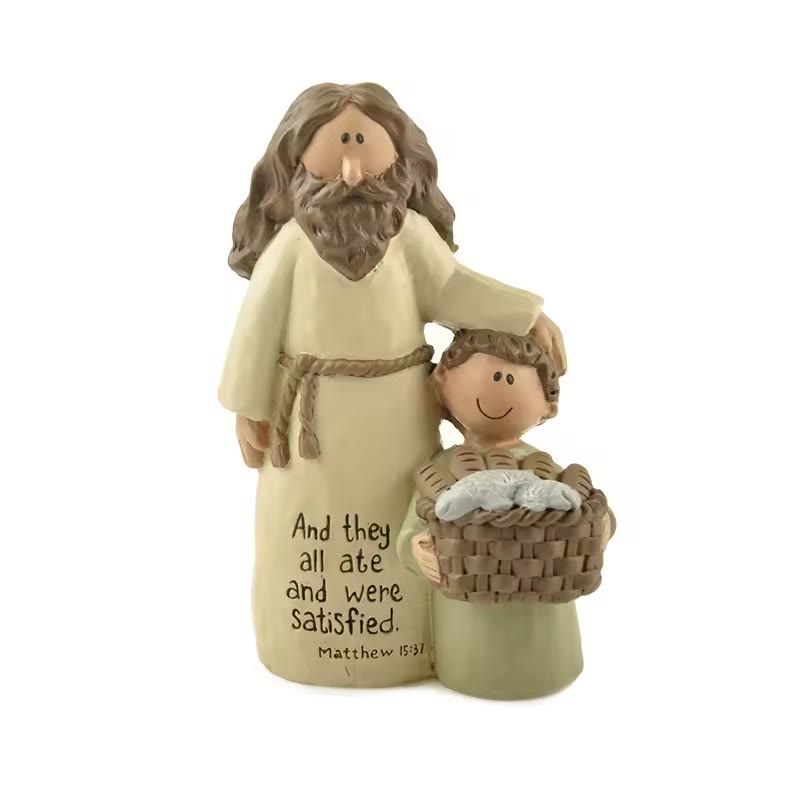 Christianartworkshop Cartoon Style Jesus Shepherd Blessing Housewarmin ...