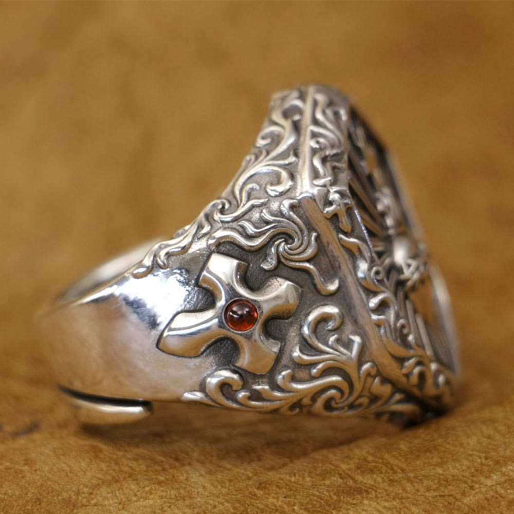 Christianartworkshop Vintage 925 Sterling Silver Thorned Heart Cross ...