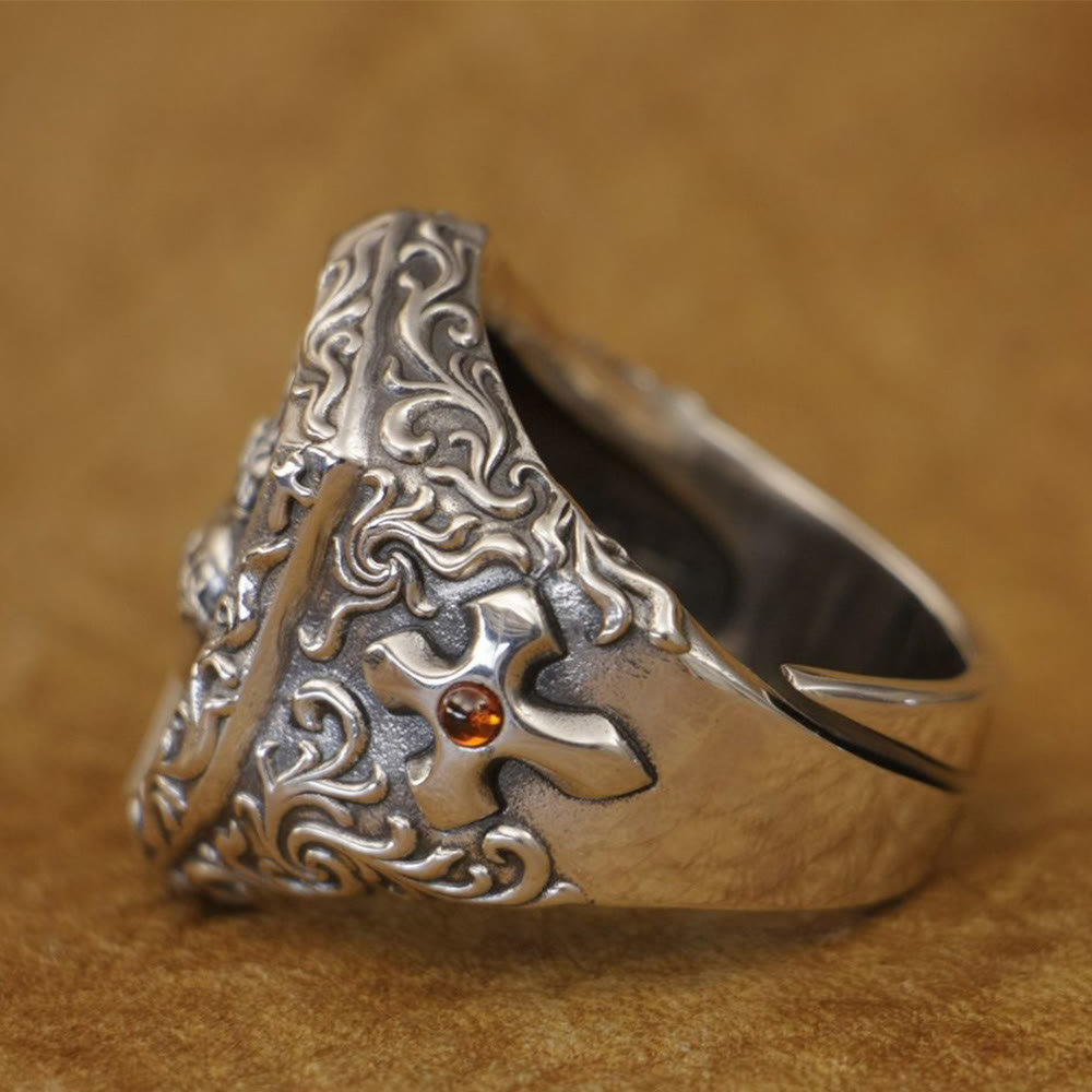 Christianartworkshop Vintage 925 Sterling Silver Thorned Heart Cross ...