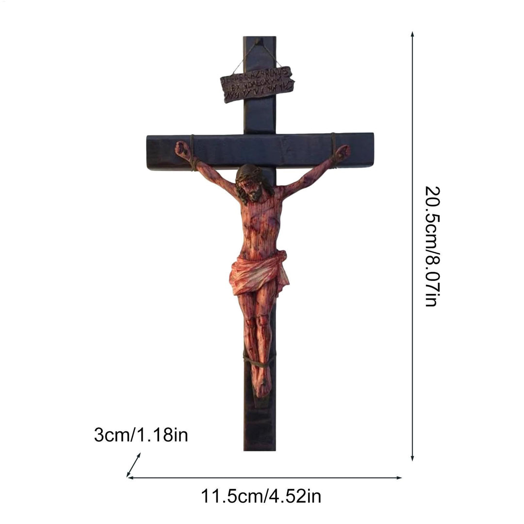 Realistic Crucifix Wall Sculpture - Christian Artwork Symbolizing ...