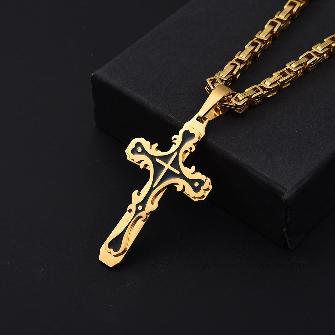 Vintage Filigree Tri-Color Cross Necklace | Timeless Christian Faith ...
